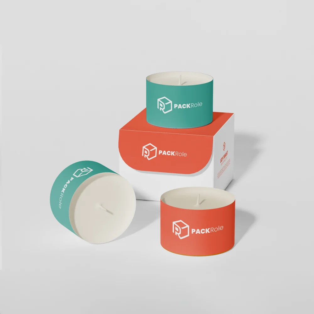 Printed Custom Tealight Candle Boxes in Bulk - Pack Role